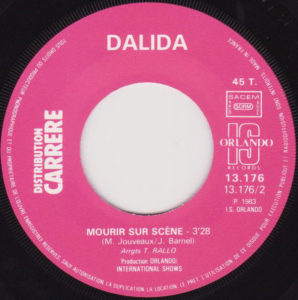 DALIDA – Mourir sur scène – Histoires des chansons