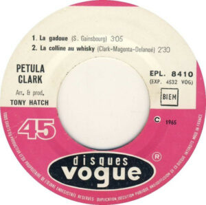 PETULA CLARK – La gadoue – Histoires des chansons