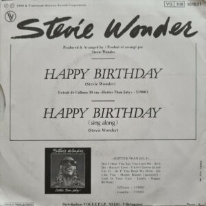 STEVIE WONDER – Happy birthday – Histoires des chansons