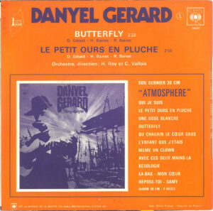 DANYEL GÉRARD – Butterfly – Histoires des chansons