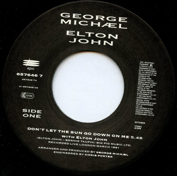 GEORGE MICHAEL ELTON JOHN Don t Let The Sun Go Down On Me Histoires GEORGE MICHAEL ELTON JOHN Don t Let The Sun Go Down On Me Histoires