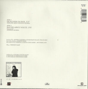 STEPHAN EICHER – Déjeuner en paix – Histoires des chansons